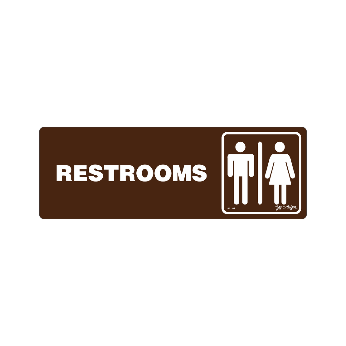 Restroom signage — Jay C. Designs