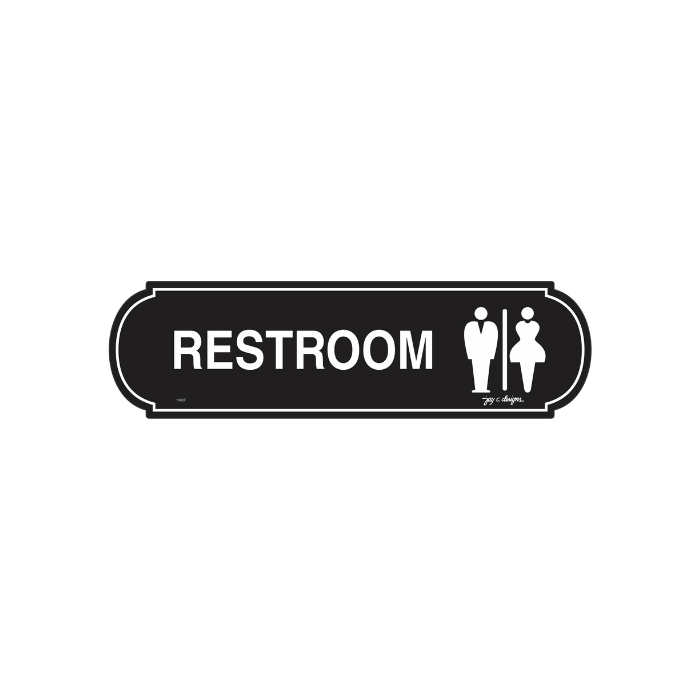 Restroom signage – Jay C. Designs