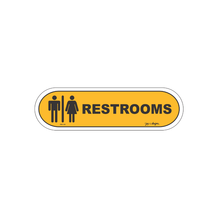 Restroom signage – Jay C. Designs