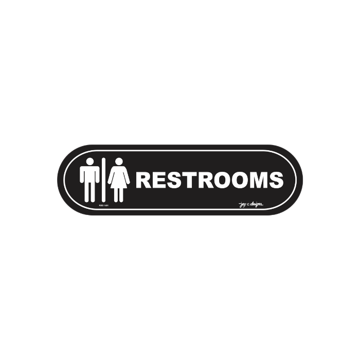 Restroom signage – Jay C. Designs
