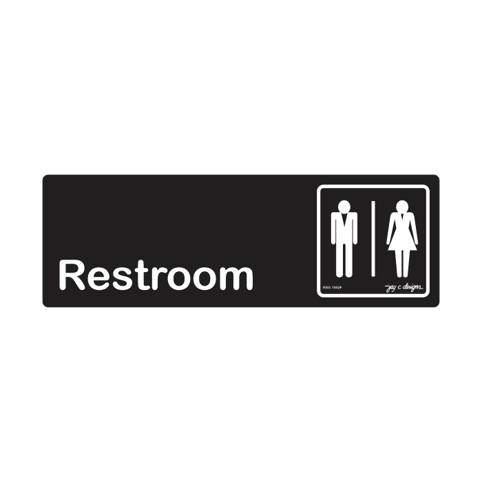 Restroom signage – Jay C. Designs