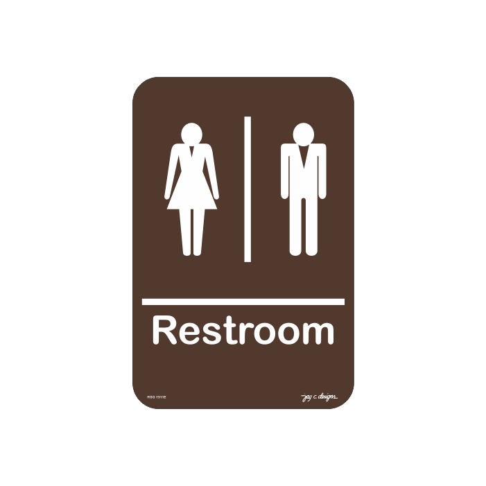 Restroom signage – Jay C. Designs