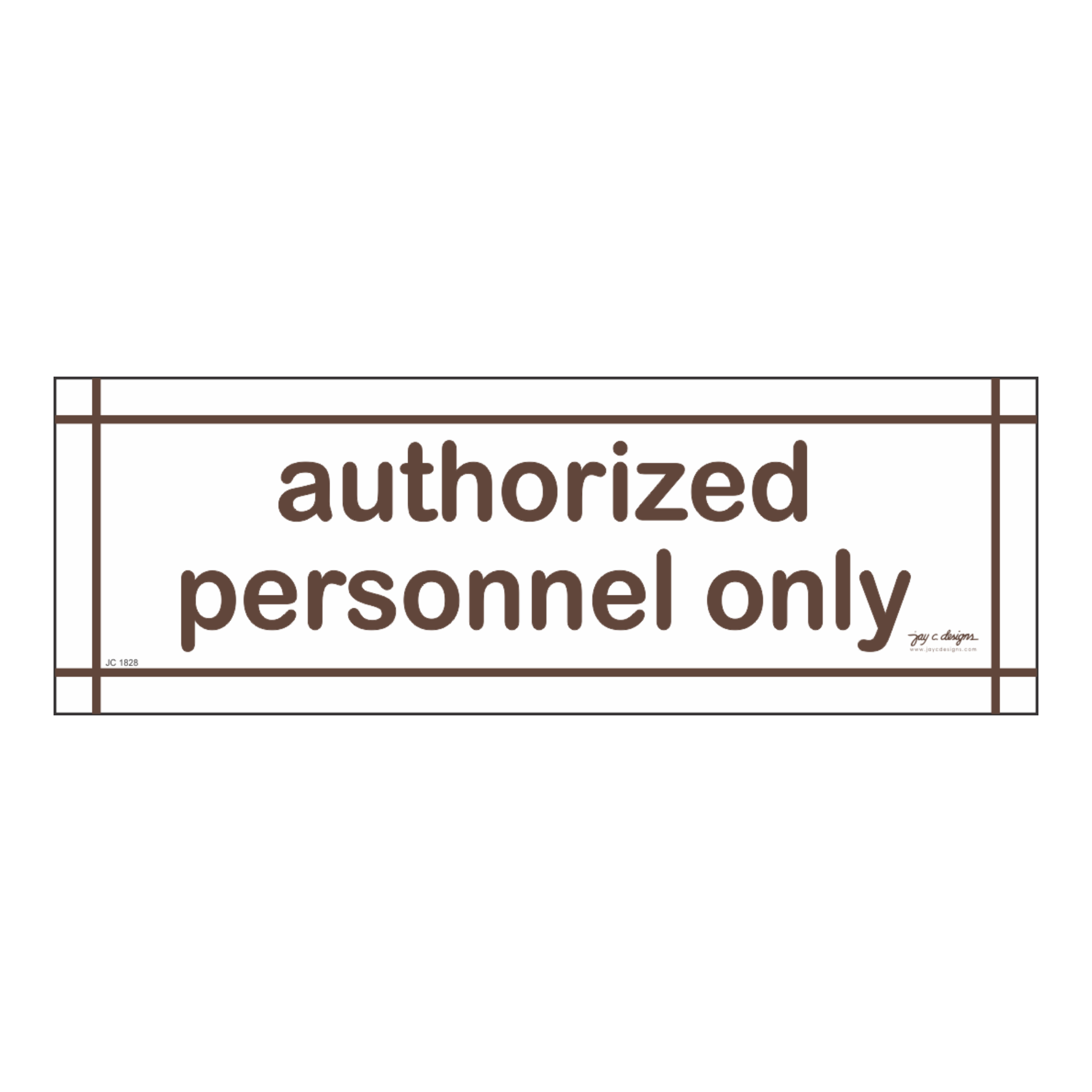 Vinyl Signage Maker Philippines - Authorized Personnel Only Sign – Jay ...