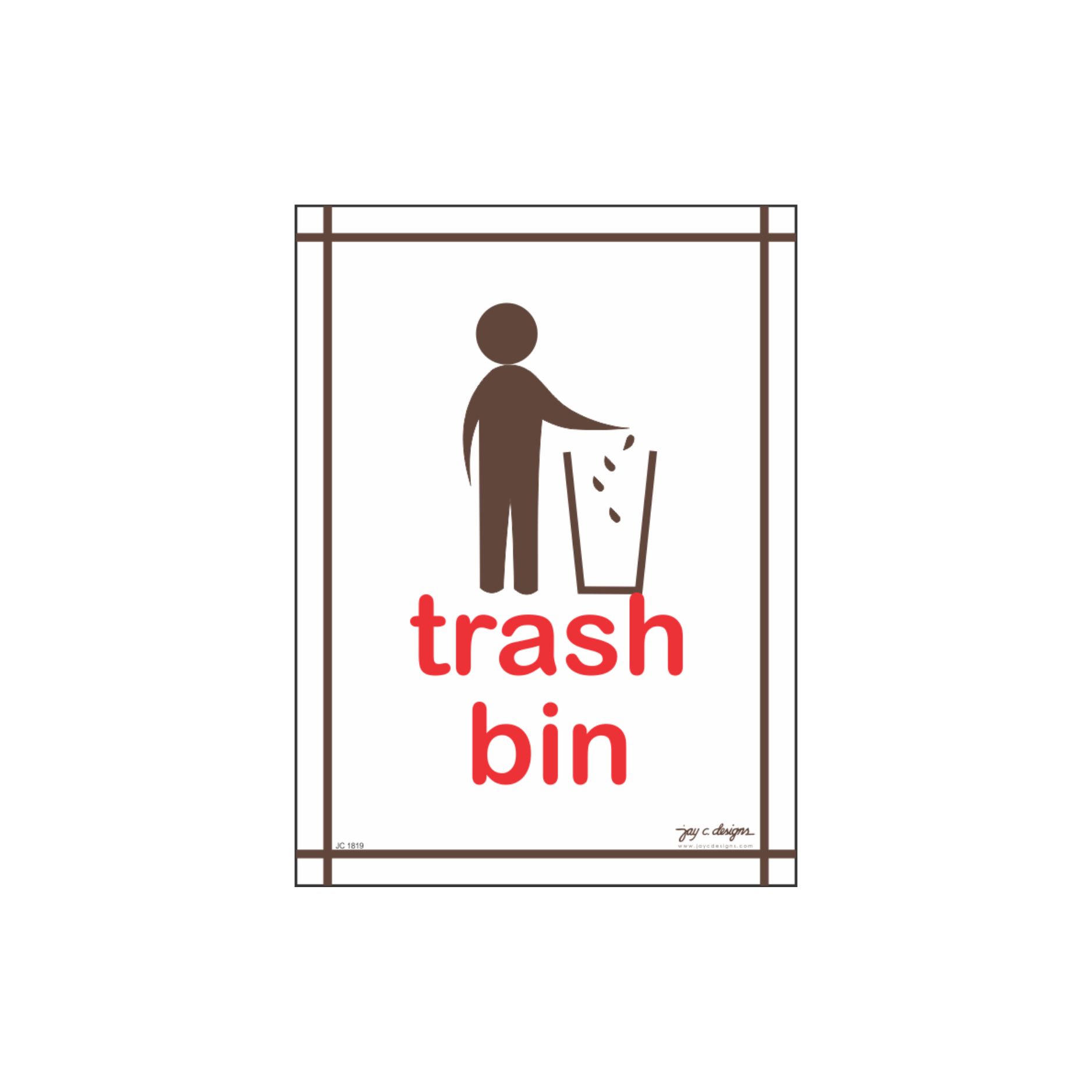 Vinyl Signage Maker Philippines - Trash Bin Sign — Jay C. Designs