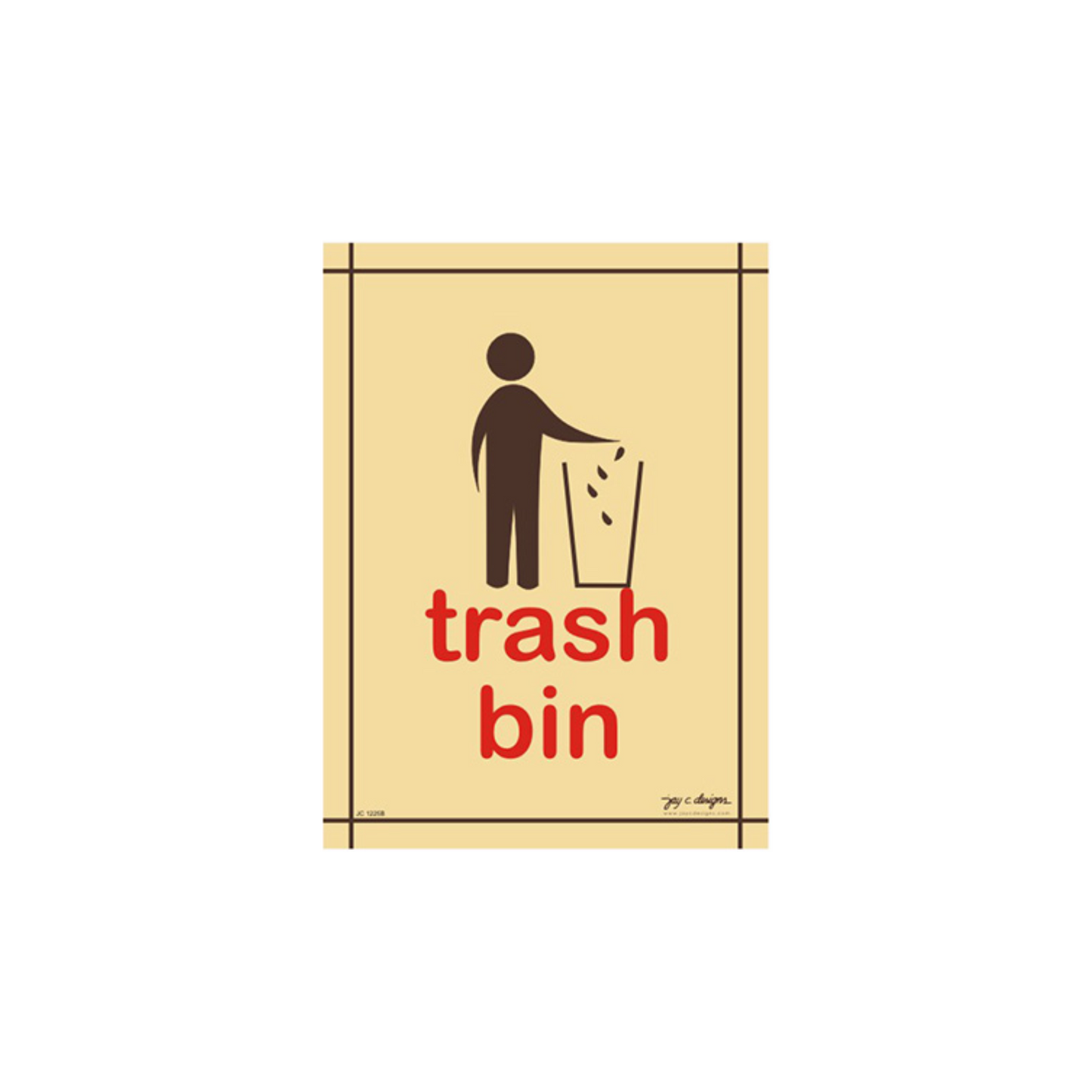 Vinyl Signage Maker Philippines - Trash Bin Sign – Jay C. Designs