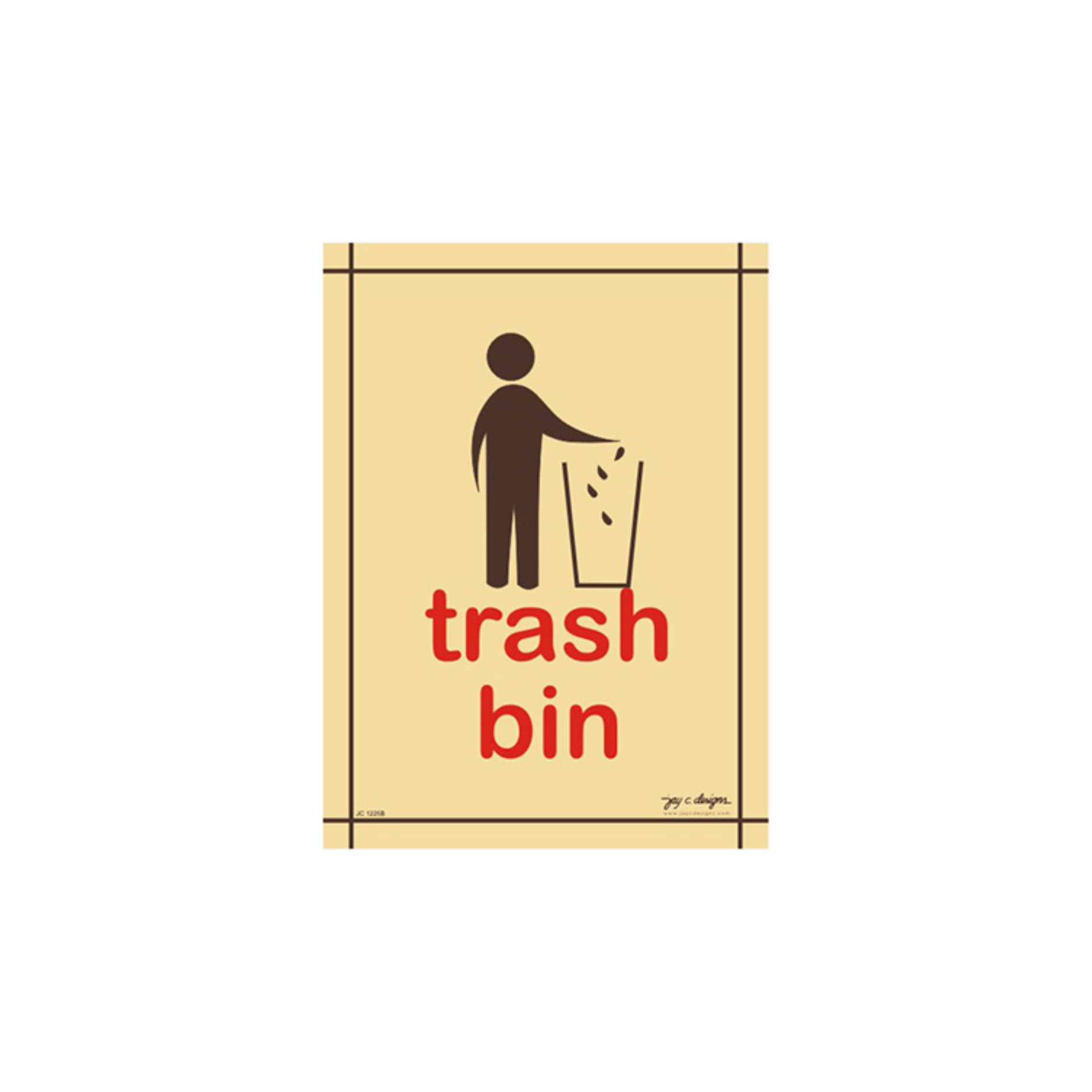 Vinyl Signage Maker Philippines - Trash Bin Sign — Jay C. Designs